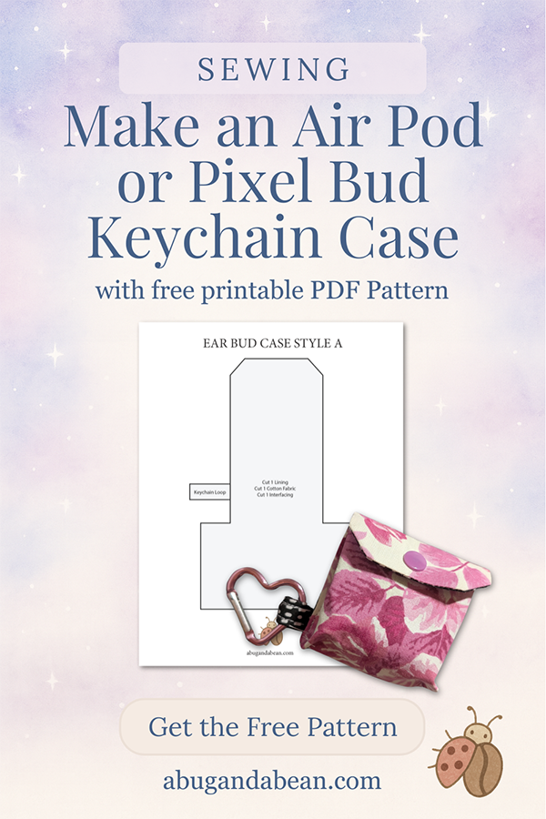 How to Sew: Apple AirPod or Google Pixel Bud Keychain Case | Beginner ...